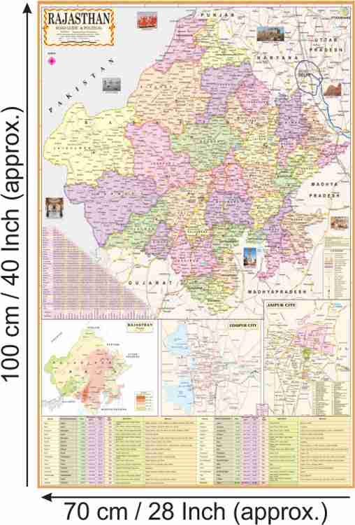 MAPS FOR UPSC (PACK OF 7) RAJASTHAN POLITICAL, INDIAN CONSTITUTION ...