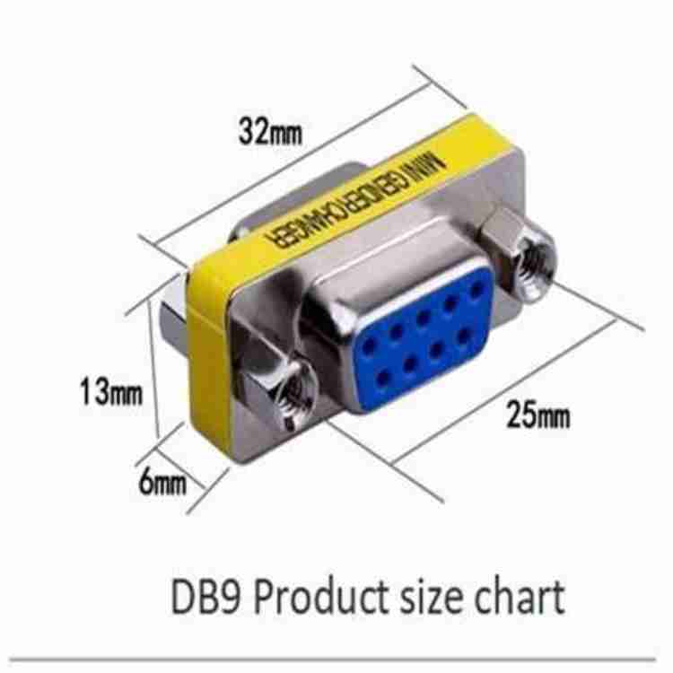 TekNex 9pin Female To Female mini adapter Connector Female adapter mini ...