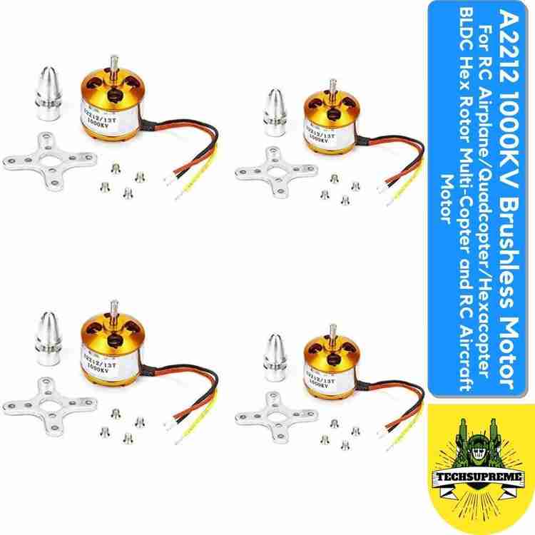 TechSupreme SS 1000KV Brushless Motor4 RC Airplane/Quadcopter ...