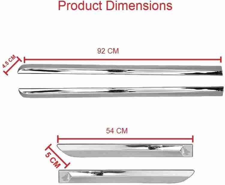 CARSHADE TOYOTA YARIS SIDE BEADING FULL CHROME Car Beading Roll For ...