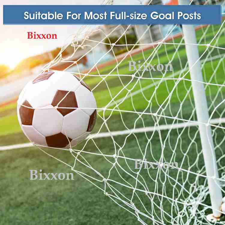 Bixxon BNF-2022 Football Goal Post Nets (White ) Football Net Pack Of 2 ...