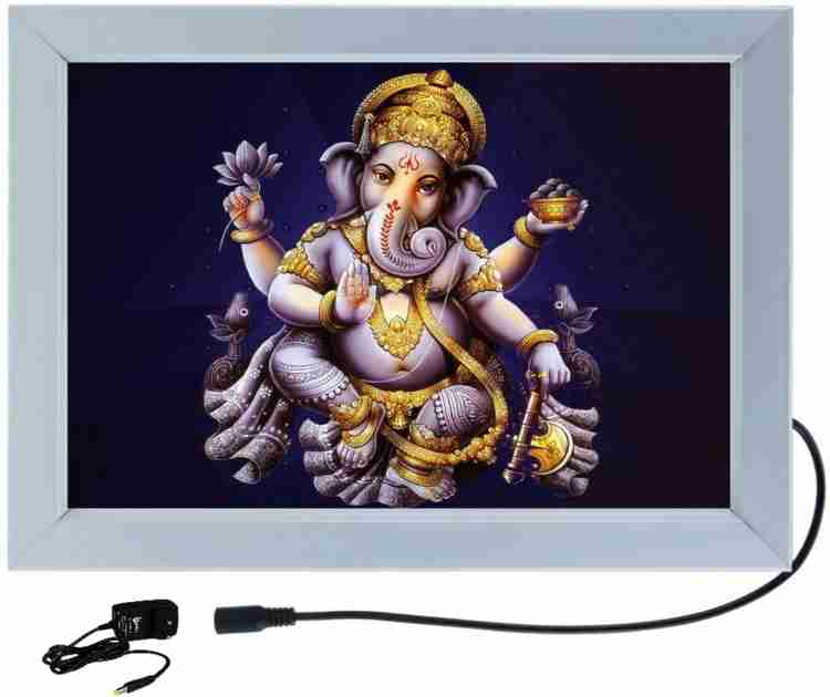 DESIGNING HUB GANESH JI MODEL NO-05, 18 inch ELECTRONIC LED FRAME ...
