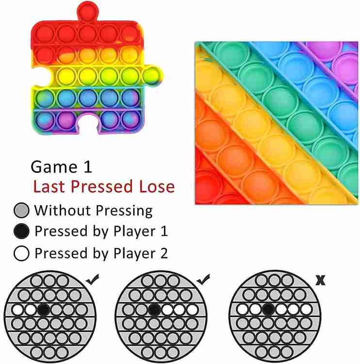 Fullkart Popit Game for Kids|Toddlers Mini Popit|Popit Game Rainbow ...