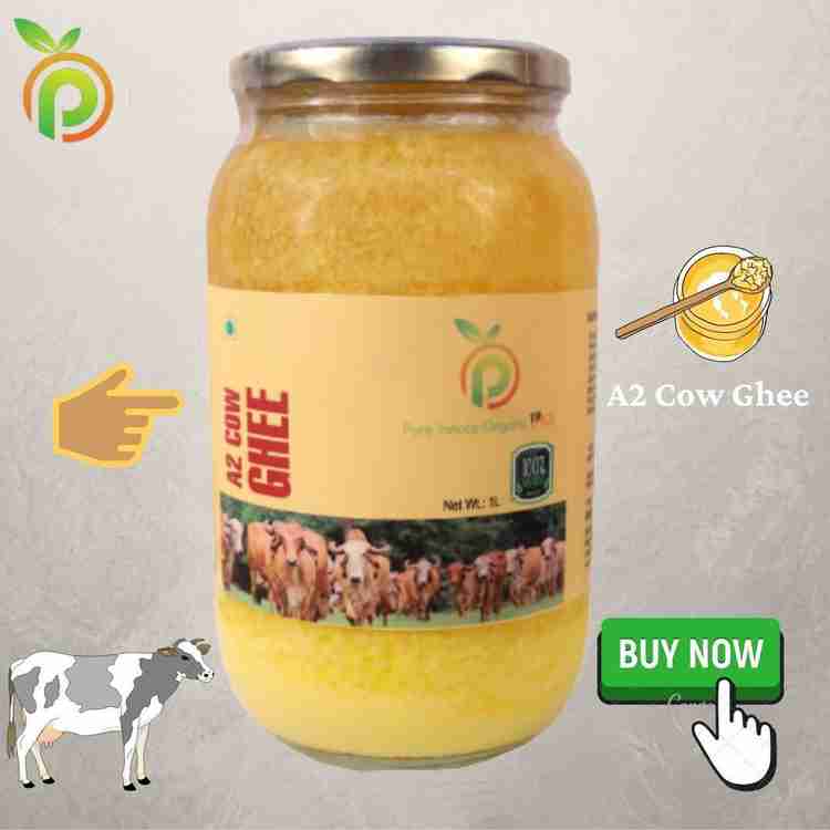 Pure Innate Organic GHEE A2 COW 500ML Ghee 500 g Mason Jar Price in India - Buy Pure Innate ...