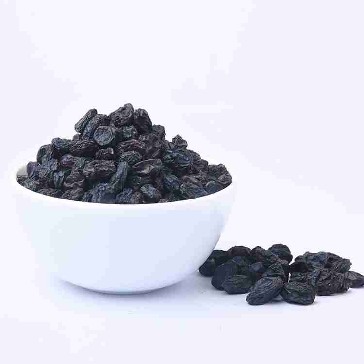 Organic Box Afghani Seedless Black Raisins ( Jar Pack ) kaali kishmish ...