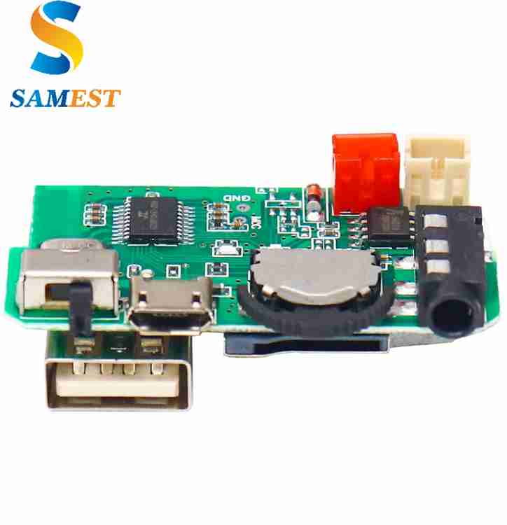 samest Speaker Board, 5V-12V Bluetooth Amplifier FM USB AUX Card ...
