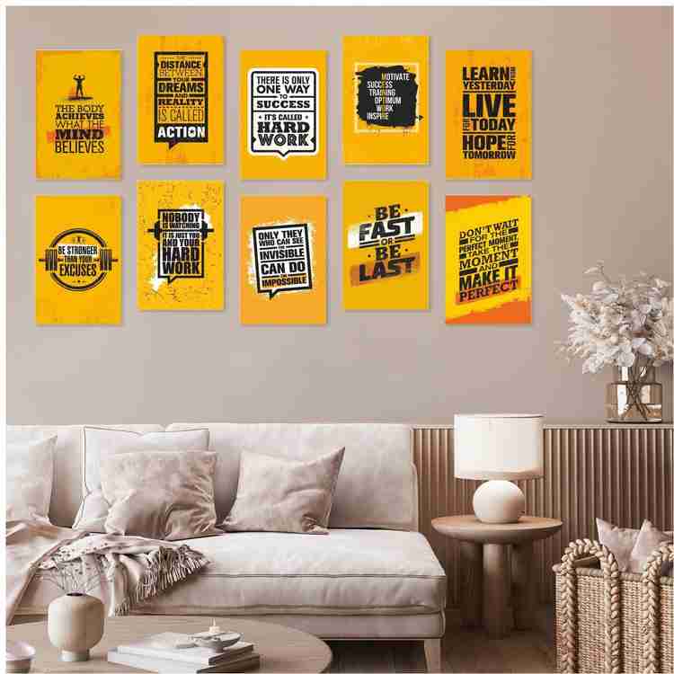 Motivational Poster Quotes Wall Design For Living Room Drawing Room ...