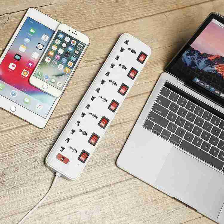 Land track 6 Amp Extension Board 3 meter multi plug points Surge ...