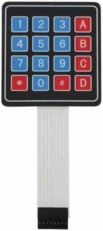 DEPOKE 4x4 Matrix Membrane Type Keypad -16 Keys (pack of 1) Electronic ...