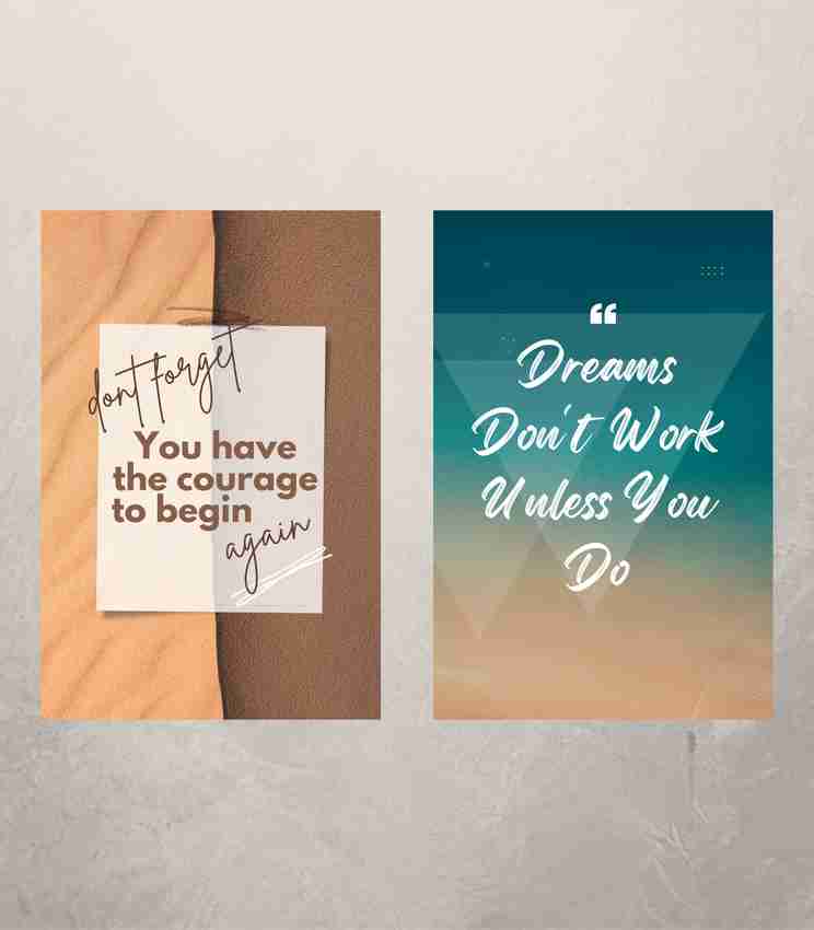 Motivational Quotes Wall Posters for Study Room | Living Room | Gym ...