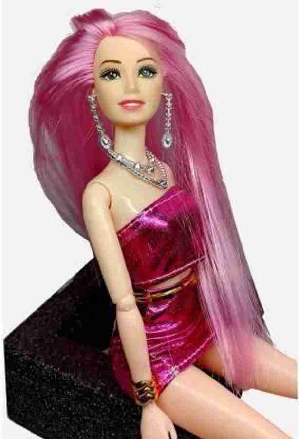 Truebucks Princess Pink Foldable Doll Flexible Hands And Legs Make Her
