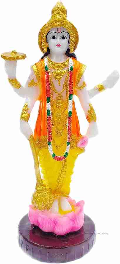 krishnagallery1 Standing Vishnu Bhagwan Murti Marble Finish Vishnu ji ...