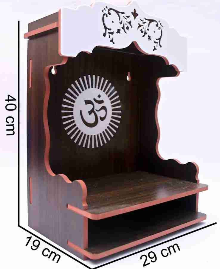 Rudrax Beautiful MDF Wooden Temple,Home Temple, Pooja Mandir, Wall ...