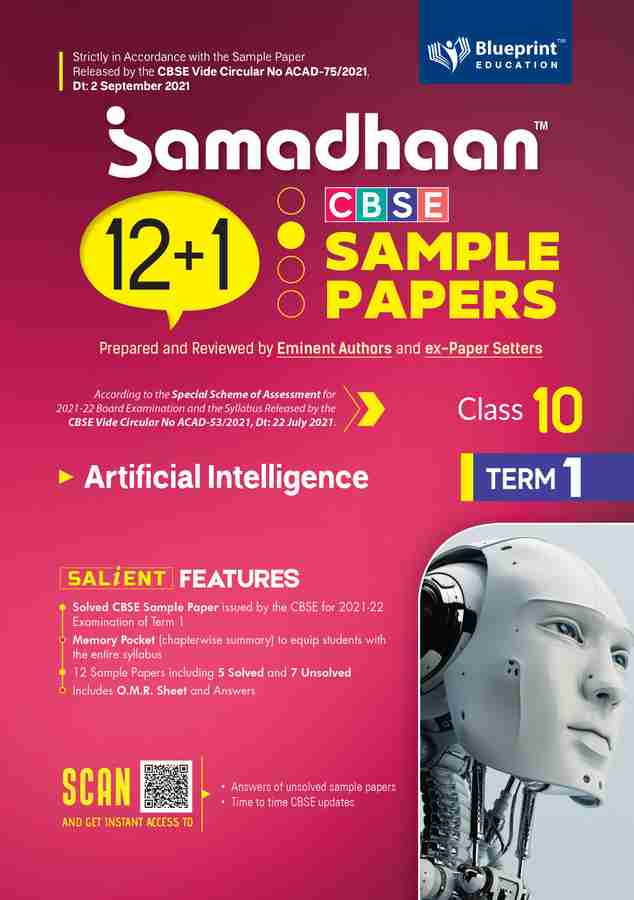 Samadhaan 12+1 CBSE Sample Paper of Artificial Intelligence Class 10 ... Samadhaan 12+1 CBSE Sample Paper of Artificial Intelligence Class 10 ...