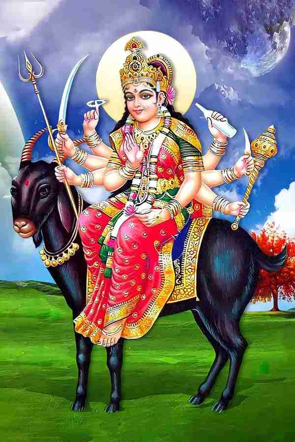 Goddess Meldi Maa Religious Waterproof Vinyl Sticker Poster || (24 inch ...