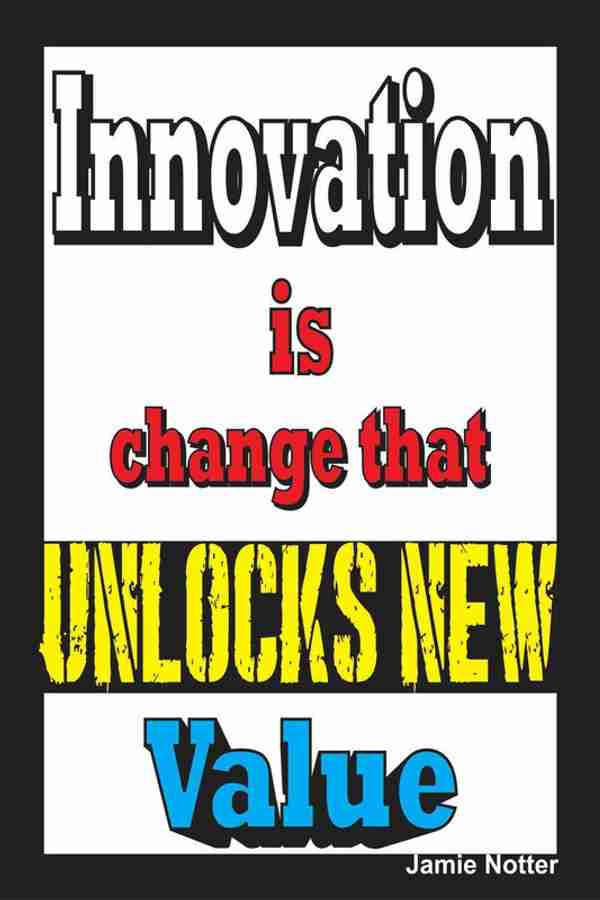Inspirational Quotation Wall Sticker Poster|"Innovation Is Change That ...