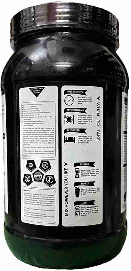 Muscle Punch Whey Protein Blend American Ice Cream Flavor 1kg Lean ...
