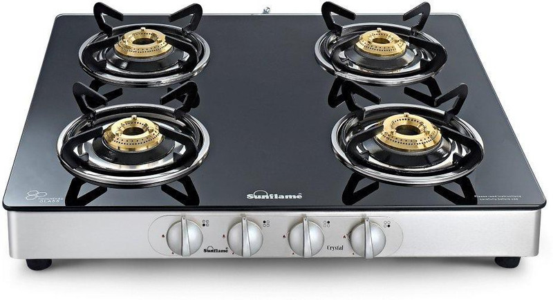 Sunflame Crystal Glass, Stainless Steel Manual Gas Stove Price in India ...