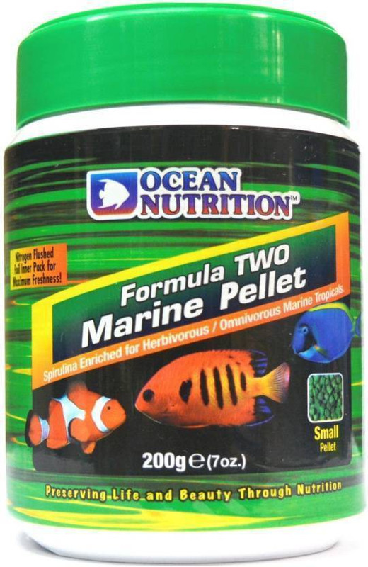 ocean free two flakes for marine fish with garlic 34g Fish Food(34 g ...