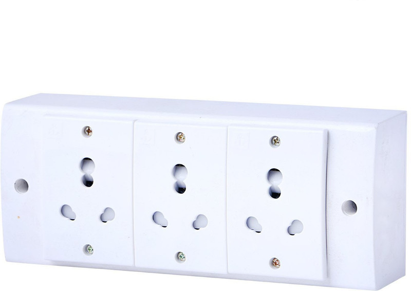 Buy BAHUL Power strip extension multi outlet board Fitted with 3 Anchor ...