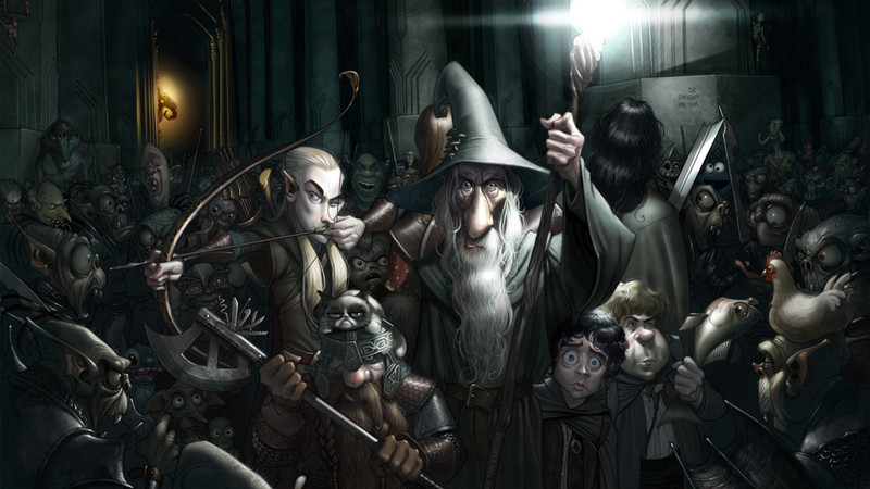 Ashd Wall Poster The Lord Of The Rings Gandalf Shrek | Desertcart INDIA
