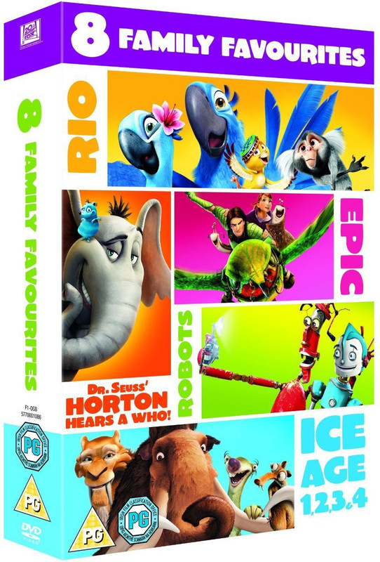 Buy 8 Family Movies Collection: Ice Age 1, 2, 3 & 4 + Epic + Rio ...