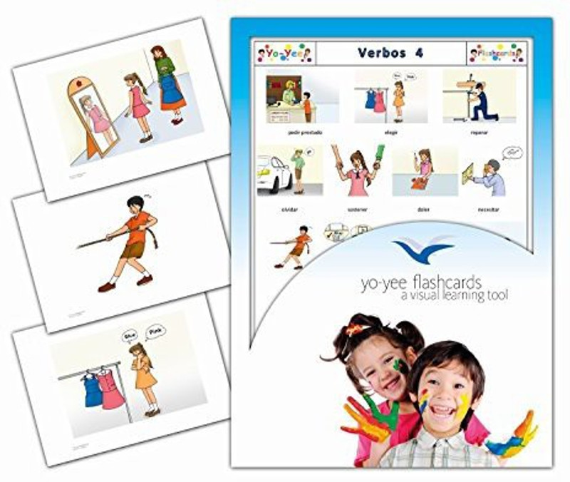 Buy Yo Yee Flashcards Tarjetas De Vocabulario - Verbos 4 - Action Words ...