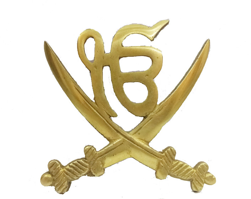 Buy STAR SHINE PANJBI-SYMBOL-CROSS-TALWAR-A MUDGAURD LOGO/MONOGRAM ...