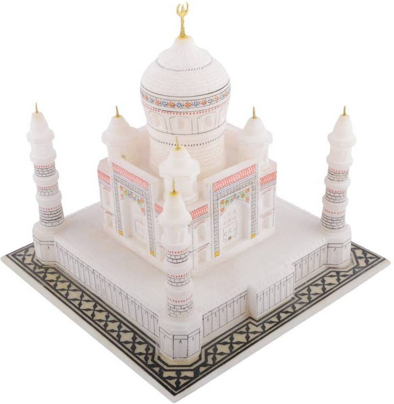 Buy NISHA ART N CRAFT Pure White Marble Taj Mahal For Home Decorative ...