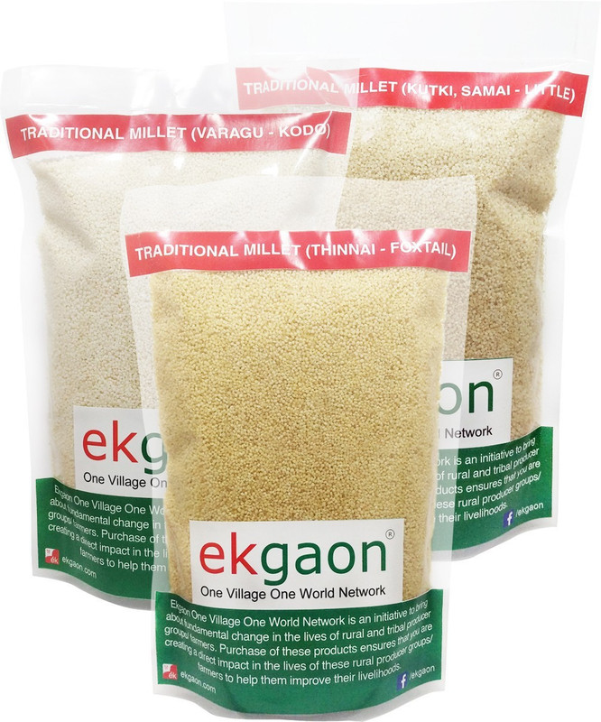 Buy Ekgaon Combo - 4: y Traditional Millets (Kodo Millet 500g,Foxtail Millet (Thinai)500g ...