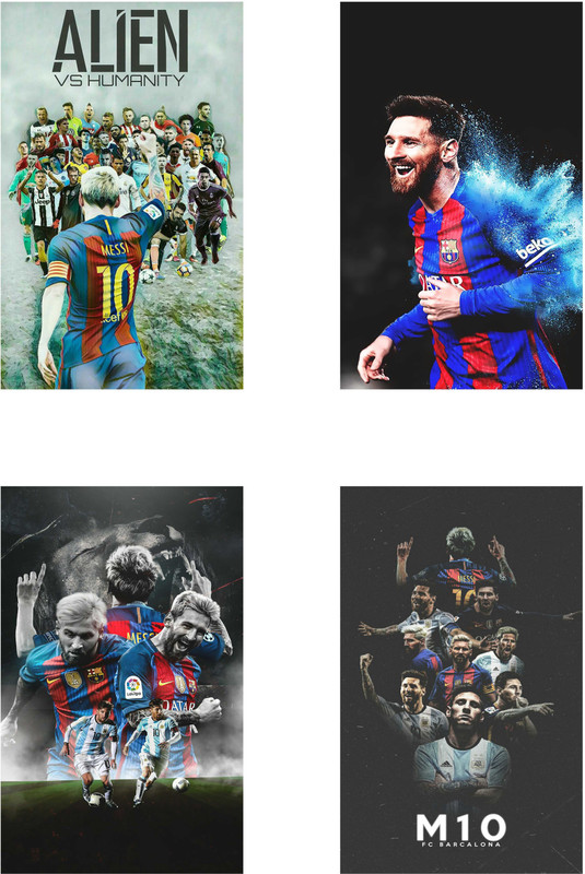 Leo Messi Poster Set Of Four Posters Leo Messi Poster | Desertcart INDIA