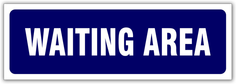 Signever Waiting Area Sign Board For Company Office Hospital Signage ...