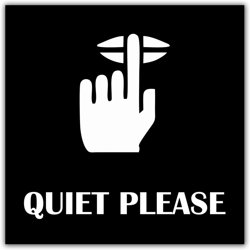 Signever Quiet Please Sign Board Business Office Hospital Commercial ...