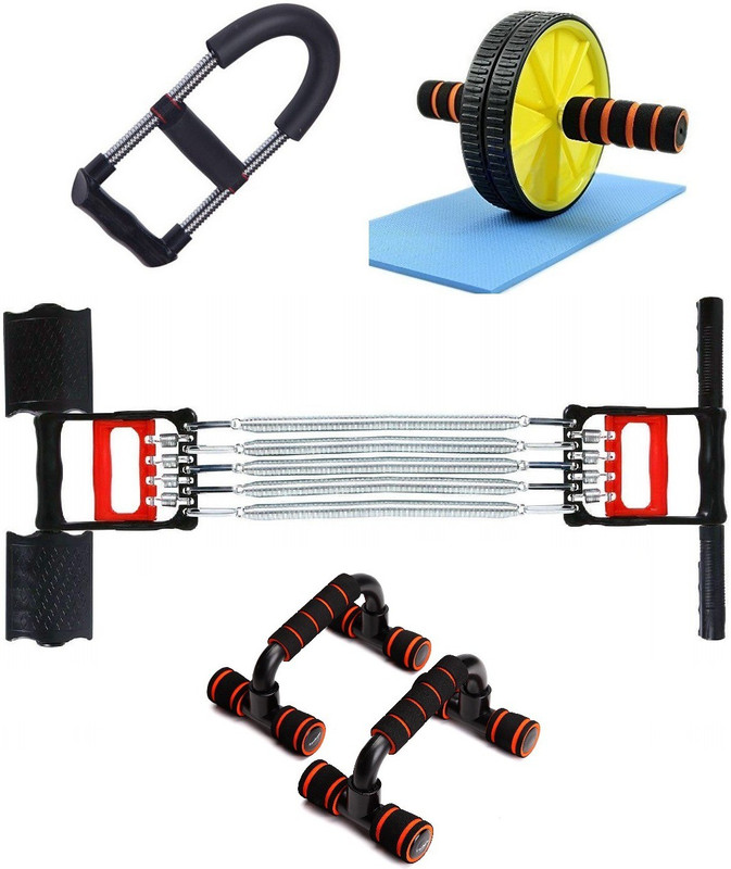 Buy Krazy Fitness Power 4 in 1 Combo Forearm Flexor + Ab-Wheel Crunch ...