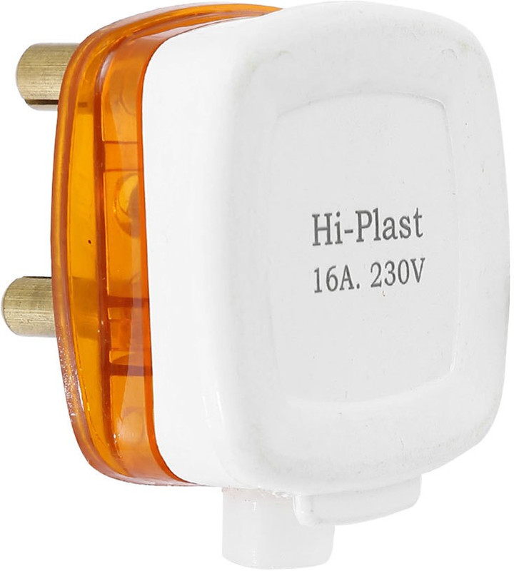 Buy HI-PLASST 1 PC 16A 3 PIN TOP SQUARE MODEL 16A SQUARE Power Plug ...
