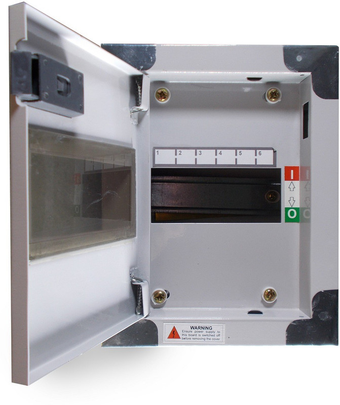 Buy ALIVESMART Double Door 6 Way MCB BOX Distribution Board Online at ...