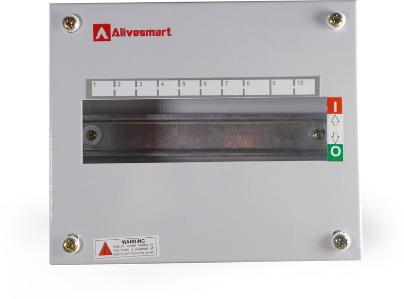 Buy ALIVESMART Single Door 10 Way MCB BOX Distribution Board Online at ...