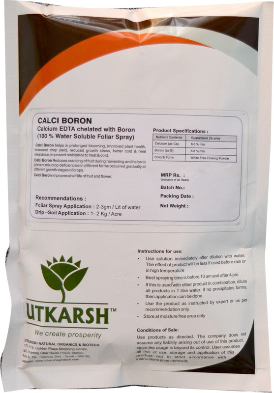 Buy Utkarsh CalciBoron (Calcium EDTA chelated with Boron (100% Water ...