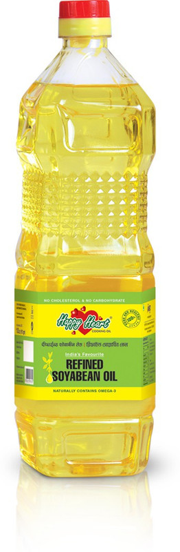 Buy happy heart Refined Soya Bean Oil 1 L Pet Bottle Soyabean Oil ...