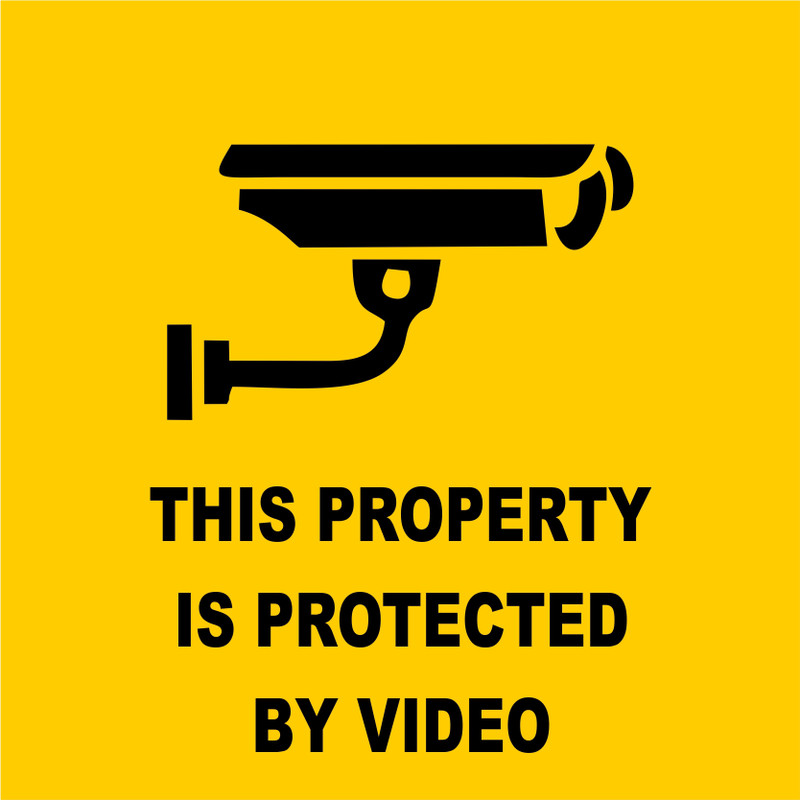 Buy signEver This Property Is Protected By Video cctv In Operation Sign ...