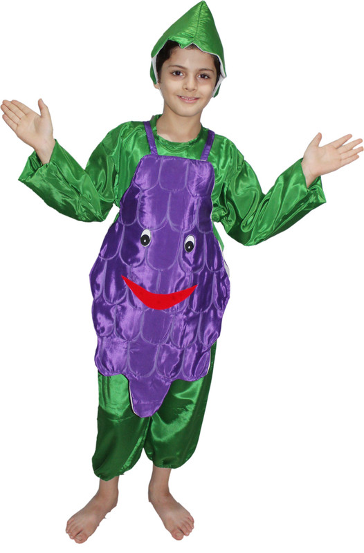 Buy Kaku Fancy Dresses Grapes fancy dress for kids,Fruits Costume for ...