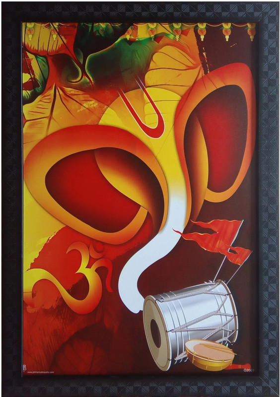 Buy Art Collection Lord Ganesha Ganpati Ganesh Ji Painting Photo Frame ...