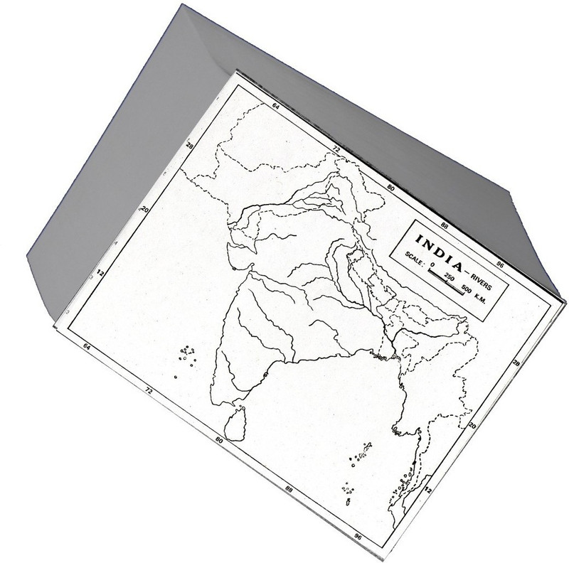 Buy CRAFTWAFT RIVER OF INDIA BLANK A4 Project Paper(Set of 100, White ...