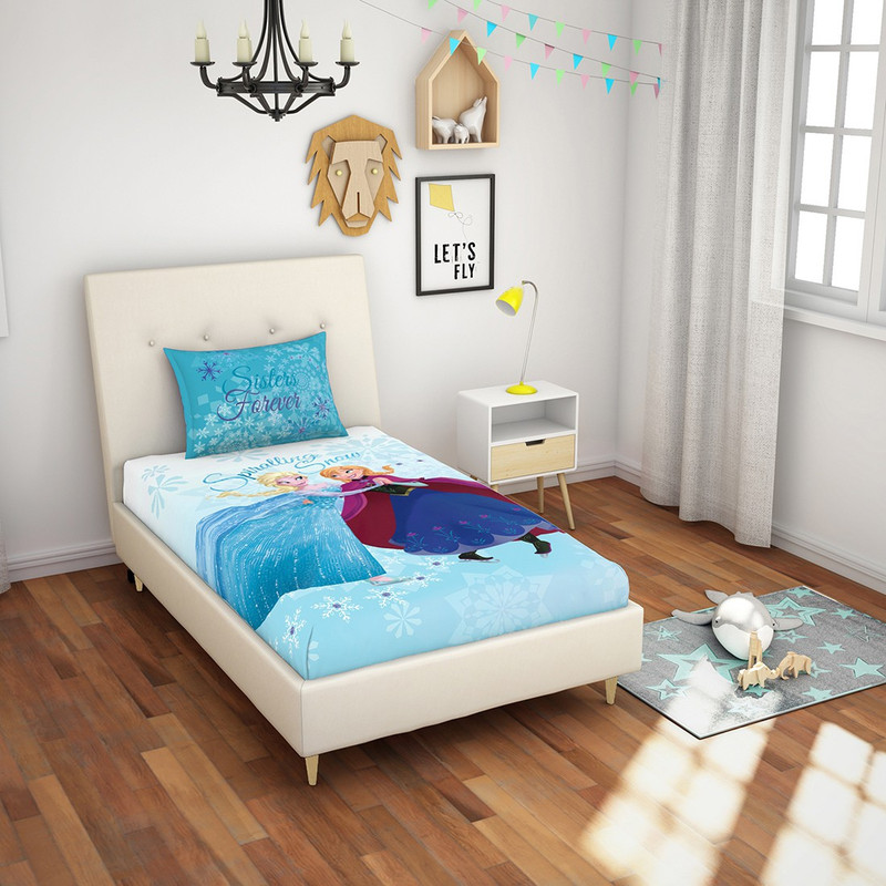 cartoon bedsheet single bed