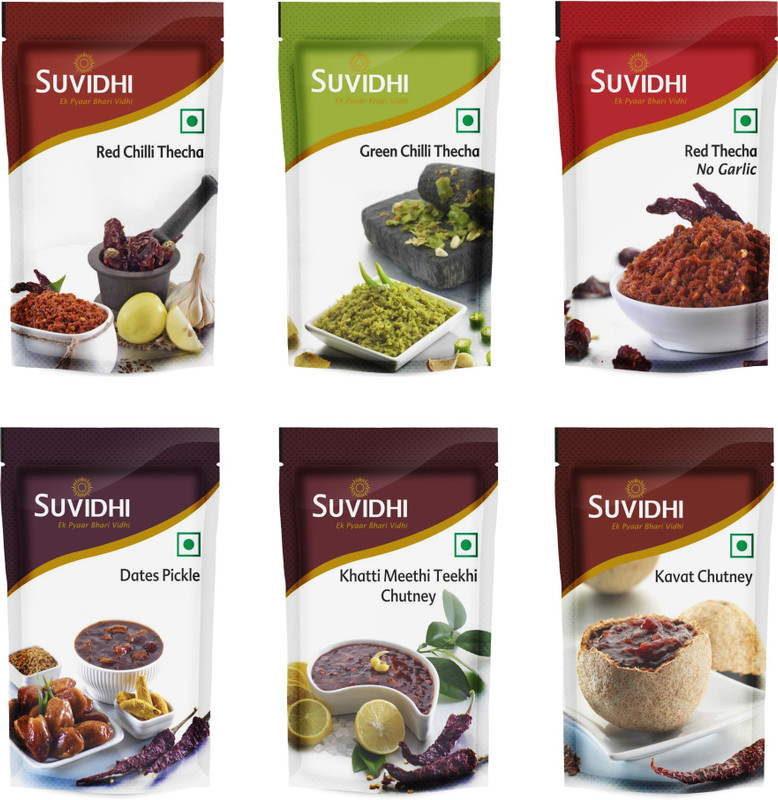 Suvidhi Red Chilli Thecha Green Chilli Thecha Red Thecha No ...