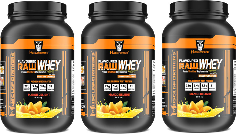 Buy Muscleformers FLAVOURED RAW WHEY PROTEIN ( Raw Asitis + Flavour ...