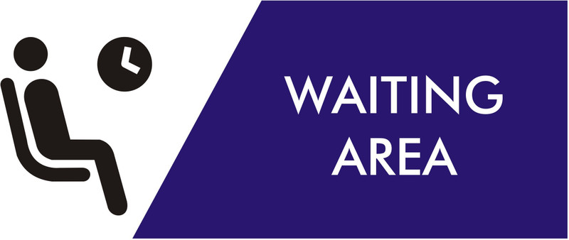 Buy signEver Waiting Area Sign Board For Lodges Banks Office School ...