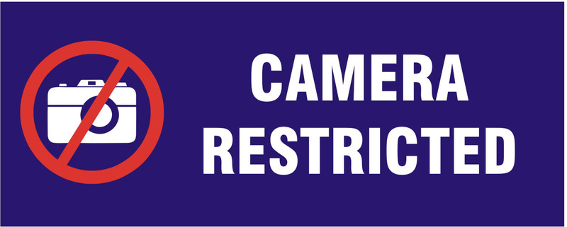 Buy signEver Camera Restricted Sign Board For Meeting Room Prayer Room ...