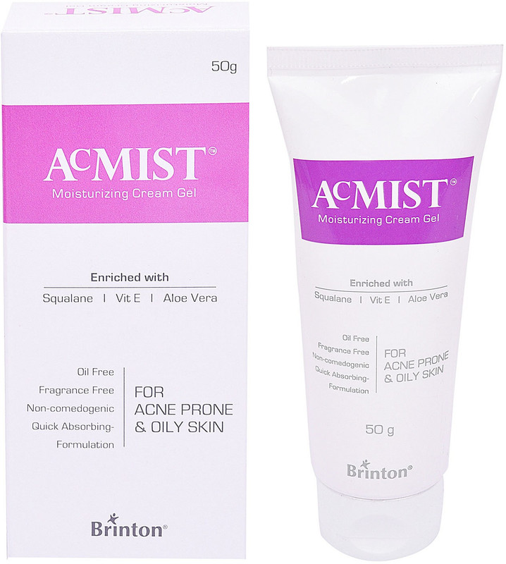 Buy Brinton AcMist Moisturizing Cream Gel for Acne Prone & Oily Skin ...