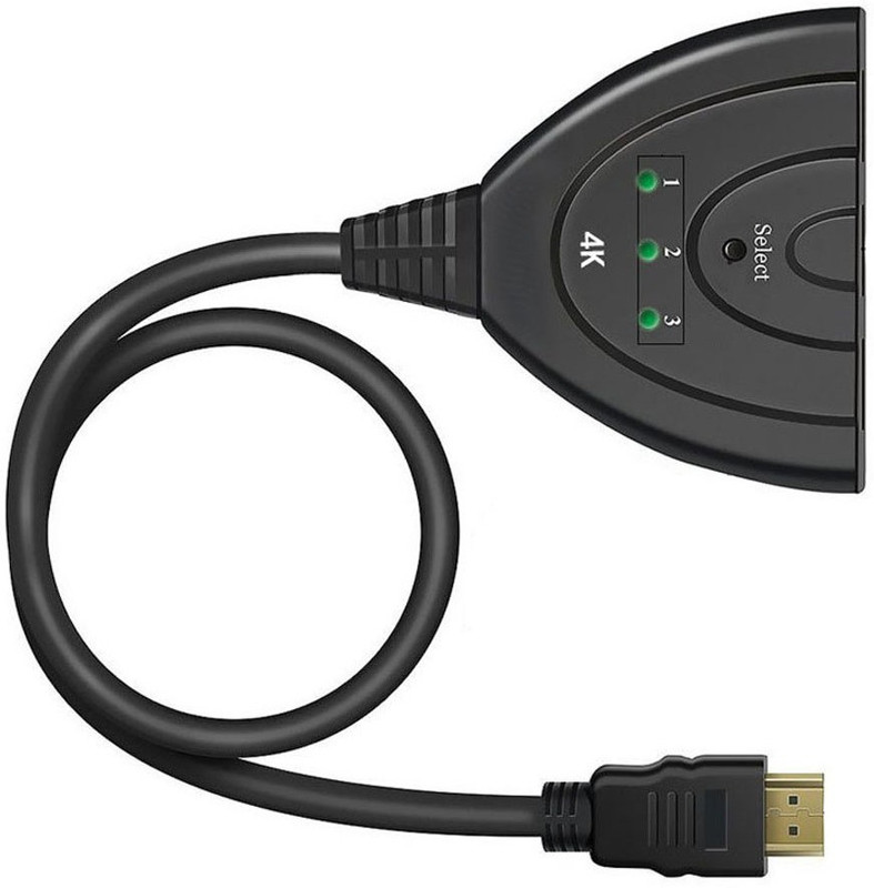 Buy LIFEMUSIC 3x1 HDMI Switch Box - 3 in 1 Out 4k HDMI Splitter, HDMI ...